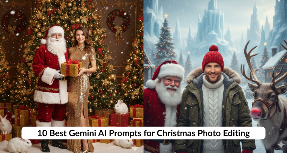 10 Best Gemini AI Christmas Photo Editing Prompts for Holiday