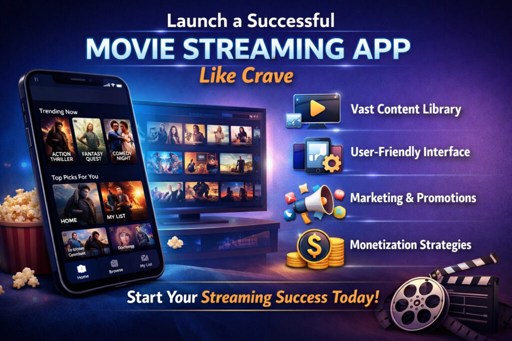 How to Build a Movie Streaming App Like Crave in 2026?