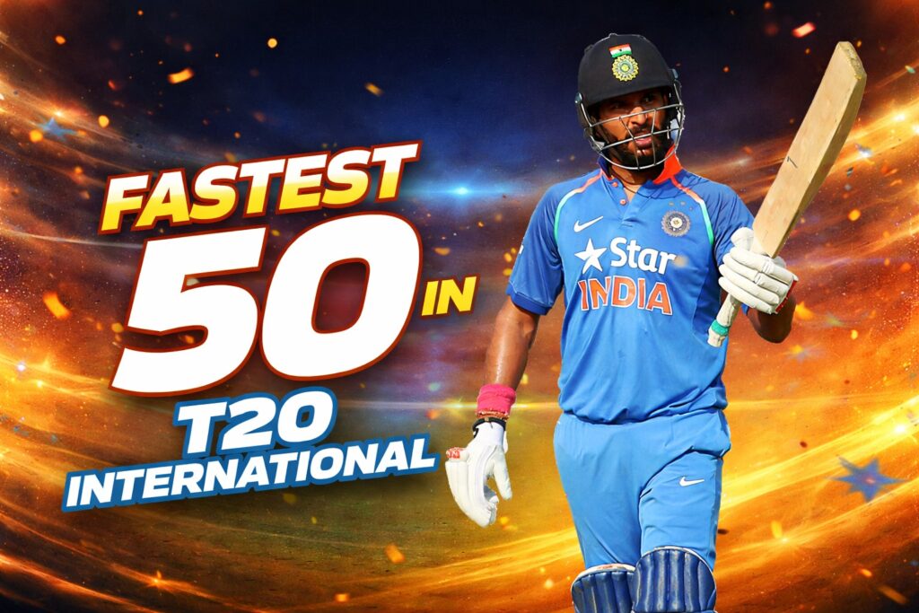 Fastest 50 in T20I: Top Cricketers Who Made the Record
