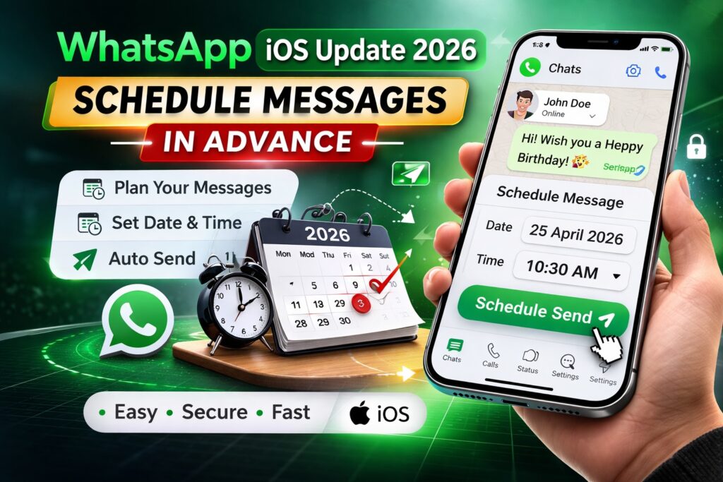 WhatsApp iOS Update 2026 Schedule Messages in Advance